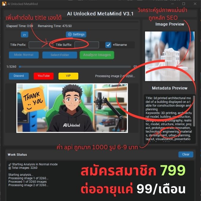 AI Unlocked - AI Prompt Generator | สร้าง Midjourney Prompts แบบมืออาชีพ